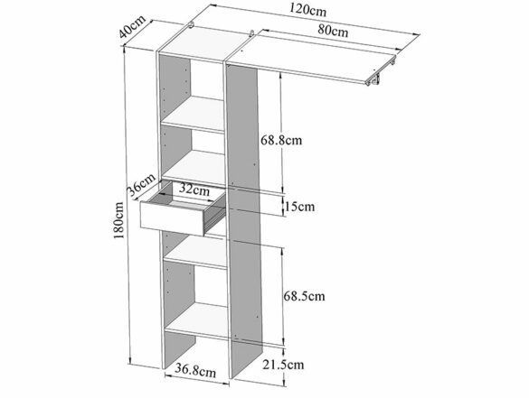 Quelle hauteur tiroir dressing ? - Housekeeping Magazine : Idées ...